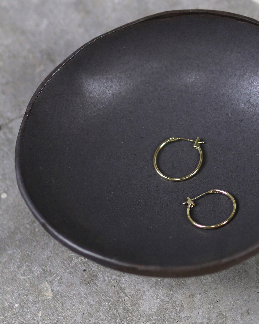 British Pound Stud Earring | 14k Yellow Gold | Winden | Made in USA ...