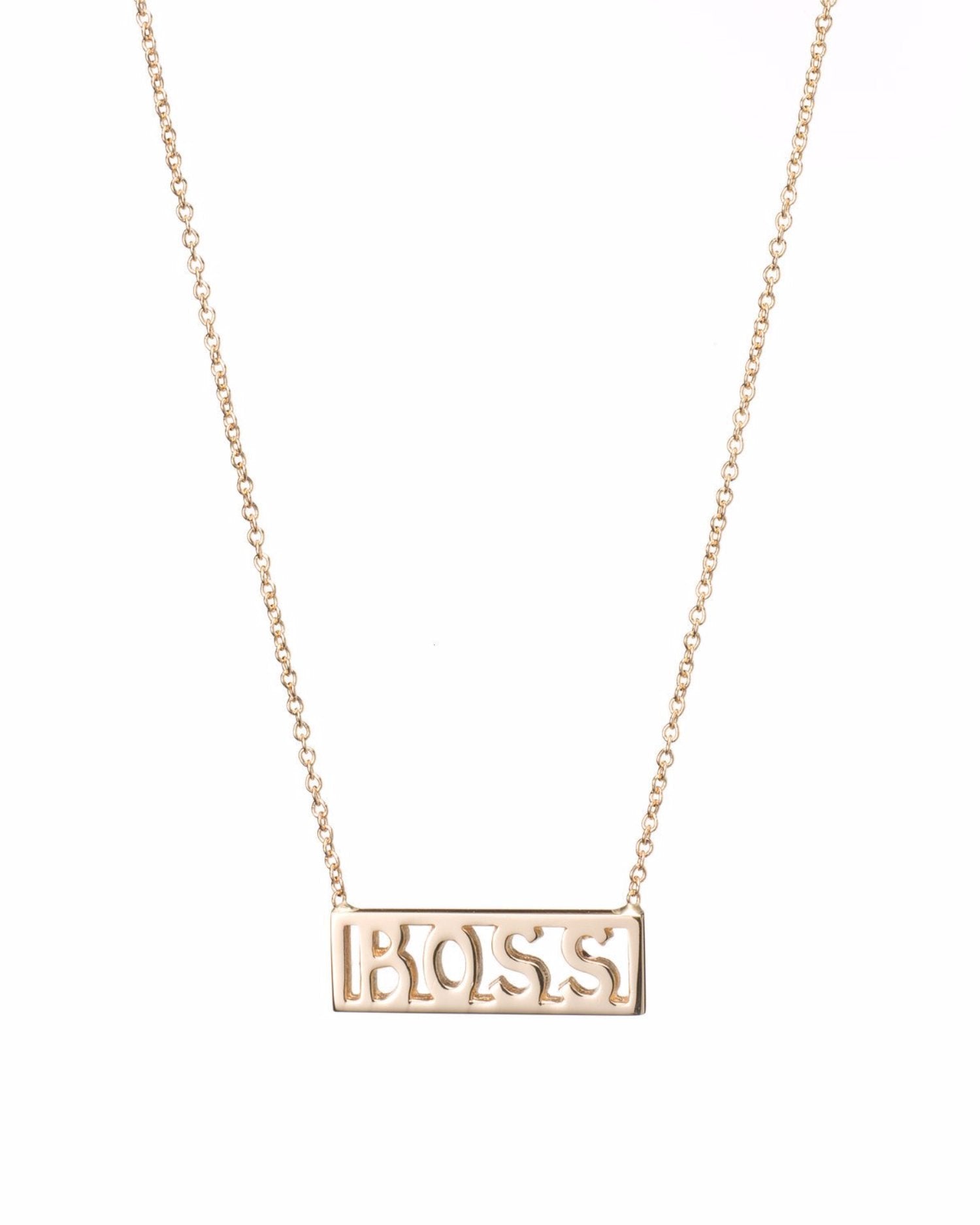 BOSS Necklace | 14k Yellow, Rose, or White Gold | By Winden x ANOMIE